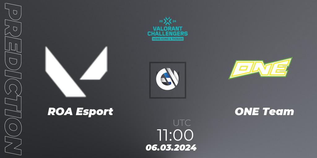 ROA vs ONE Team: Betting TIp, Match Prediction. 06.03.2024 at 11:00 ...