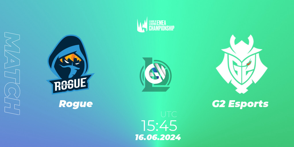 Rogue vs G2 Esports: Betting TIp, Match Prediction. 16.06.2024 at 15:45. LoL, LEC Summer 2024 ...