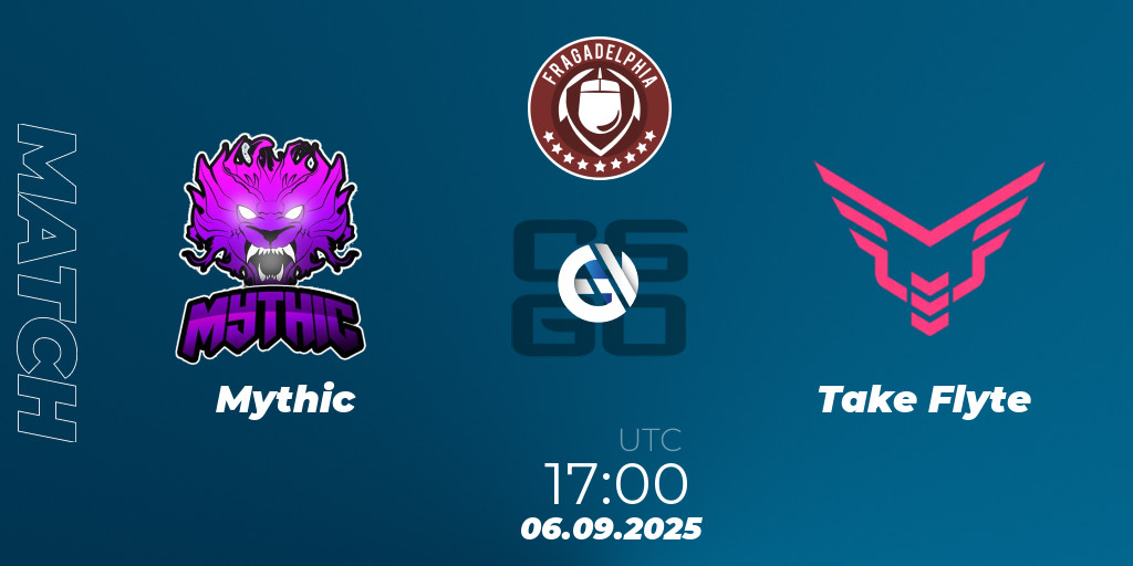 Mythic VS Take Flyte: 06.09.2025 at 16:30. Counter-Strike (CS2) Betting ...