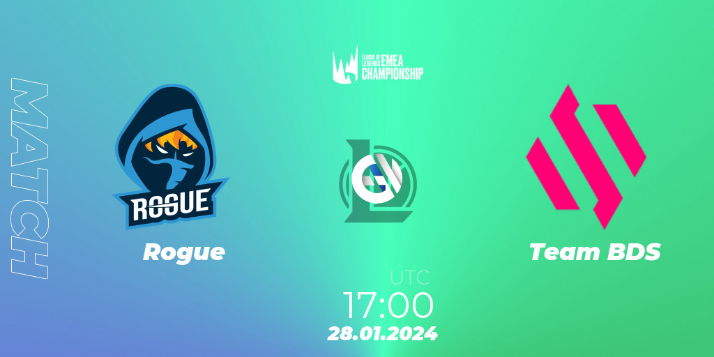Rogue VS Team BDS LoL Betting Tips, Stream, LiveScore, Results on EGW
