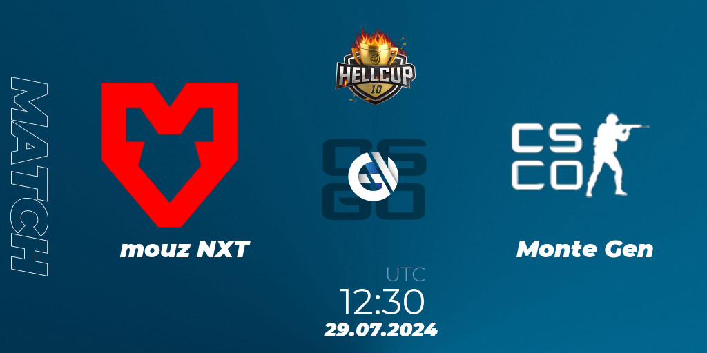 mouz NXT VS Monte Gen: 29.07.2024 at 12:30. Counter-Strike (CS2 ...