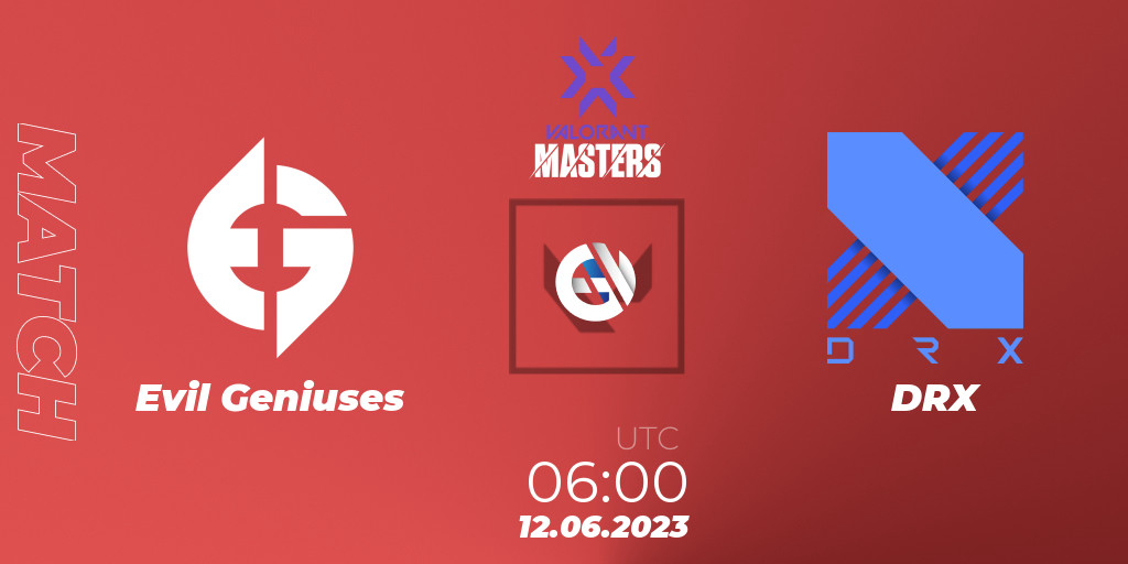 Evil Geniuses VS DRX VALORANT Betting Tips, Stream, LiveScore, Results on EGW☕