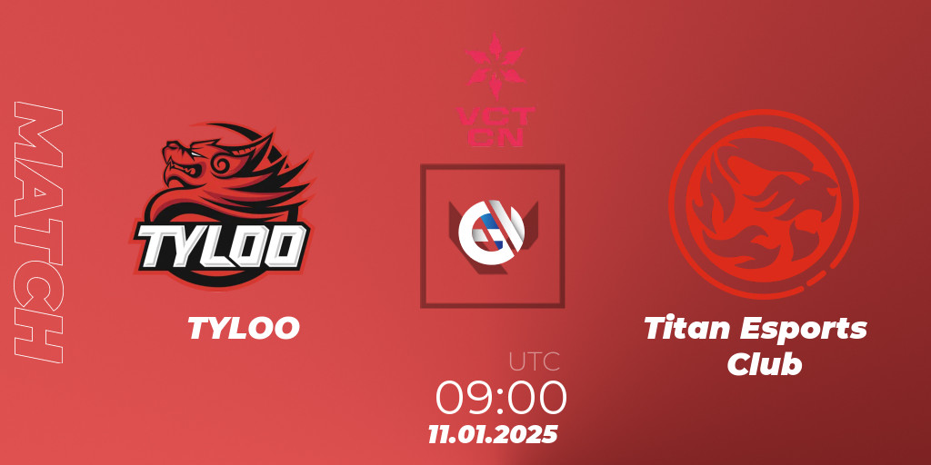 TYLOO vs Titan Esports Club: Betting TIp, Match Prediction. 11.01.2025 at 09:00. VALORANT, VCT ...