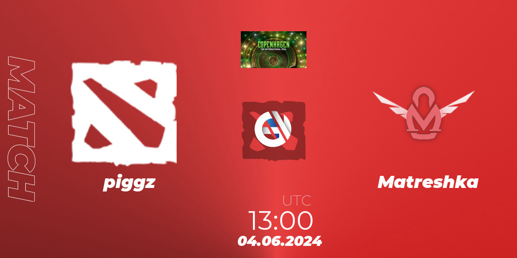 piggz VS Matreshka Dota 2 Betting Tips, Stream, LiveScore, Results on EGW☕