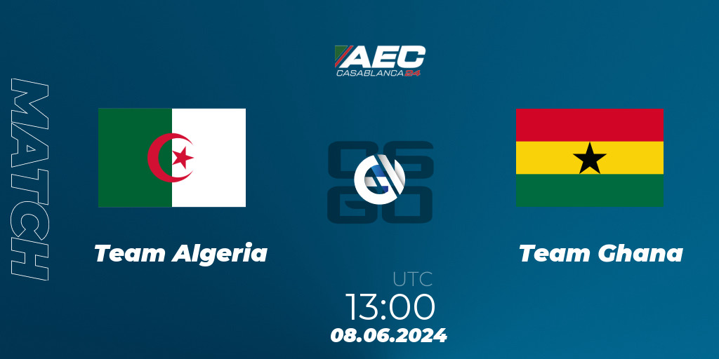 Team Algeria VS Team Ghana Counter-Strike (CS2) Betting Tips, Stream, LiveScore, Results on EGW☕