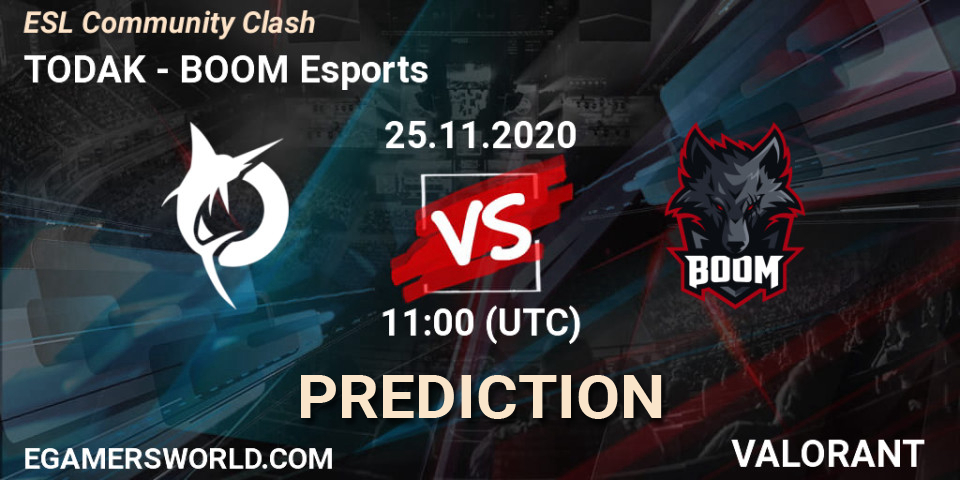 TODAK vs BOOM Esports: Betting TIp, Match Prediction. 25.11.2020 at 11: ...