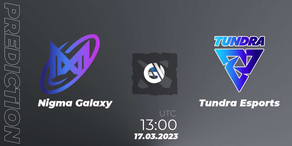 Nigma Galaxy vs Tundra Esports: Betting TIp, Match Prediction. 17.03.2023 at 12:56. Dota 2, DPC ...