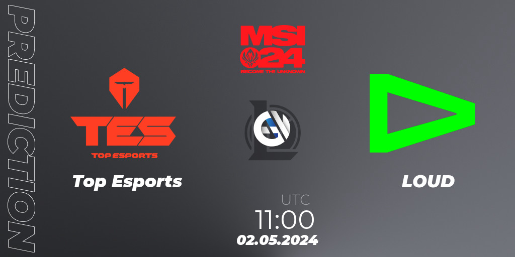 Top Esports vs LOUD: Betting TIp, Match Prediction. 02.05.2024 at 11:00 ...