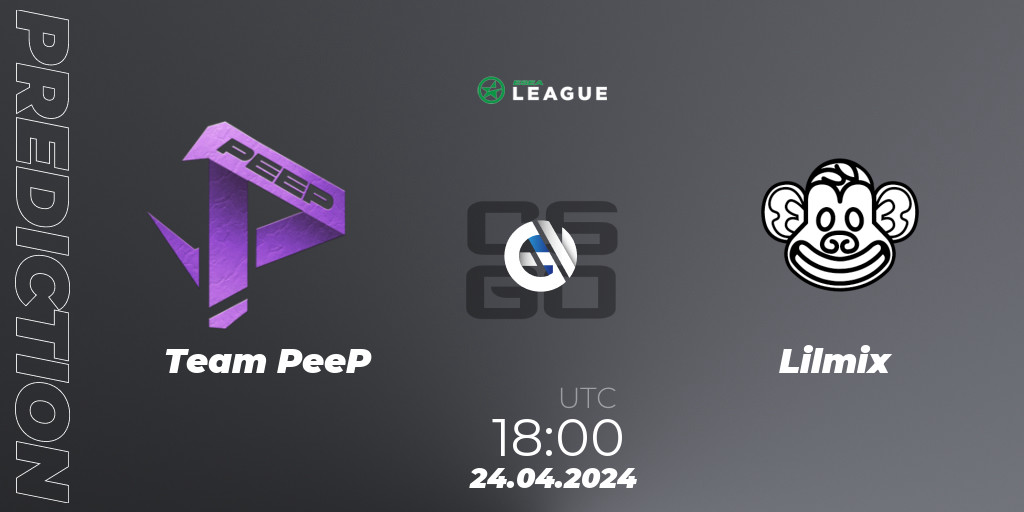 Team PeeP vs Lilmix: Betting TIp, Match Prediction. 24.04.2024 at 18:00 ...