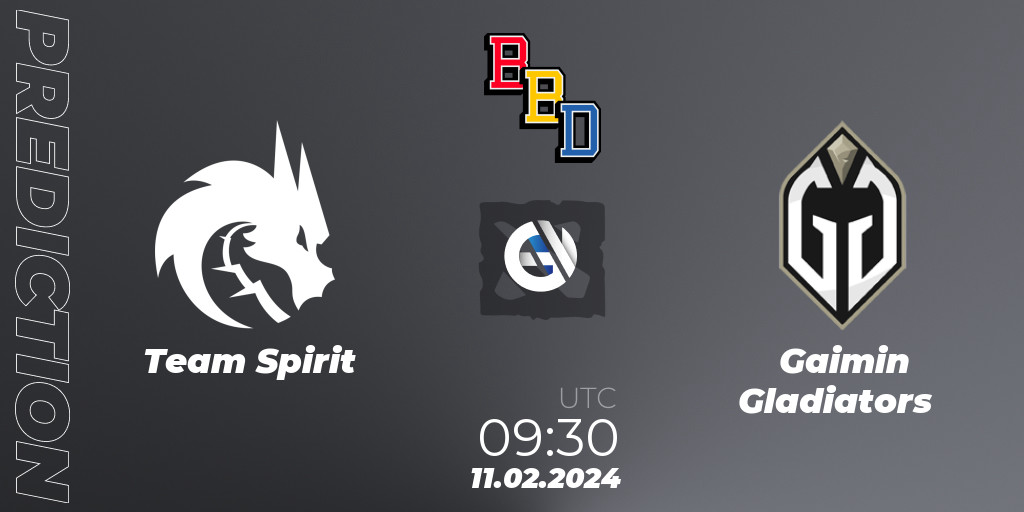 Team Spirit Vs Gaimin Gladiators Betting Tip Match Prediction 11 02