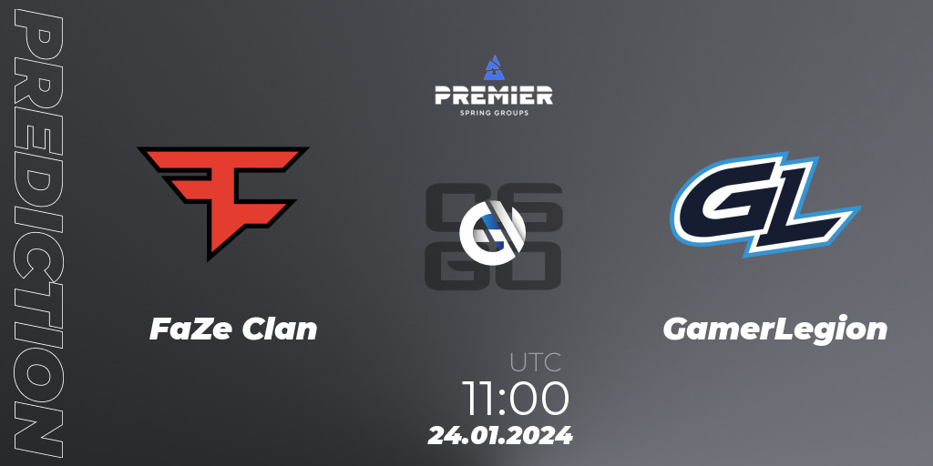 FaZe Clan vs GamerLegion: Betting TIp, Match Prediction. 24.01.2024 at 11:00. Counter-Strike ...