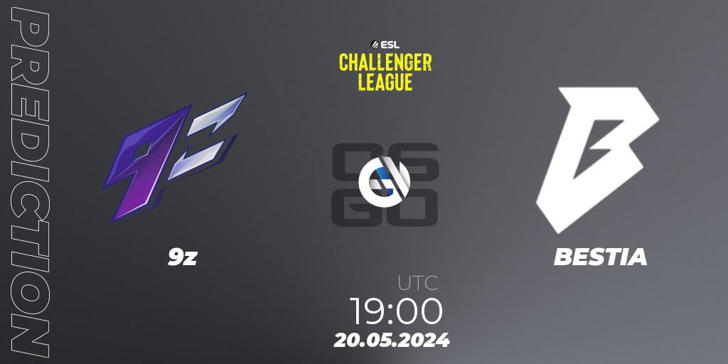 9z vs BESTIA: Betting TIp, Match Prediction. 20.05.2024 at 19:00. Counter-Strike (CS2), ESL ...