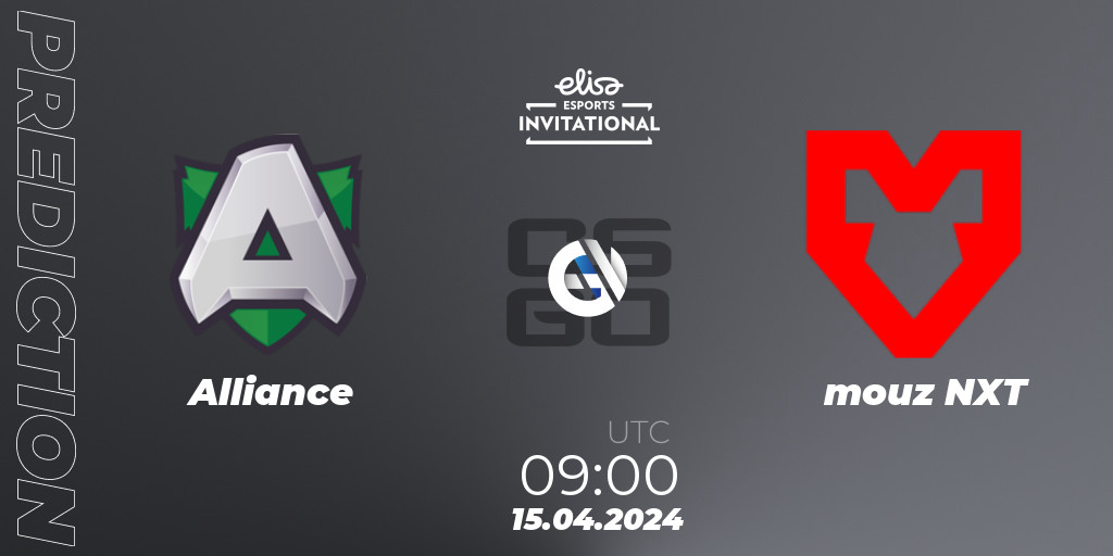 Alliance vs mouz NXT: Betting TIp, Match Prediction. 15.04.2024 at 09:00. Counter-Strike (CS2 ...