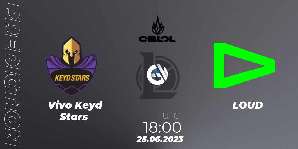 Vivo Keyd Stars vs LOUD: Betting TIp, Match Prediction. 25.06.2023 at 18:00. LoL, CBLOL Split 2 ...