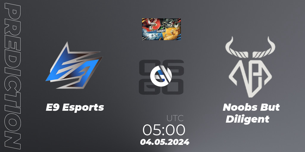 E9 Esports vs Noobs But Diligent: Betting TIp, Match Prediction. 04.05. ... E9 Esports vs Noobs But Diligent: Betting TIp, Match Prediction. 04.05. ...