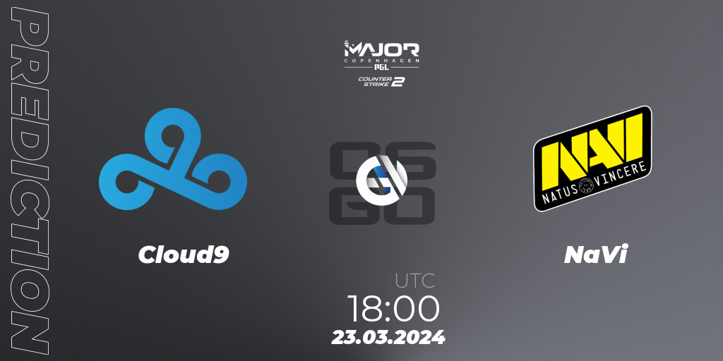 Cloud9 vs NaVi: Betting TIp, Match Prediction. 23.03.2024 at 19:15. Counter-Strike (CS2), PGL ...