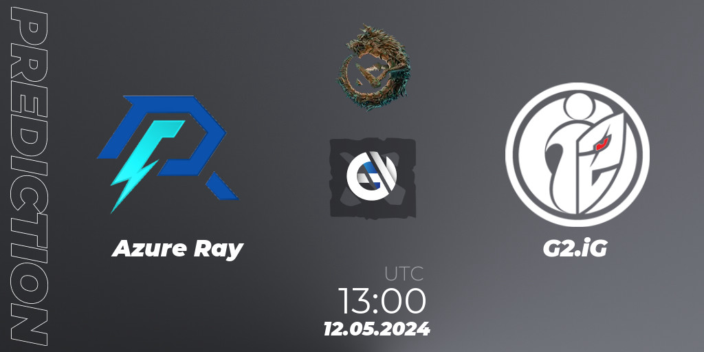 Azure Ray vs G2.iG: Betting TIp, Match Prediction. 12.05.2024 at 13:10. Dota 2, PGL Wallachia ...