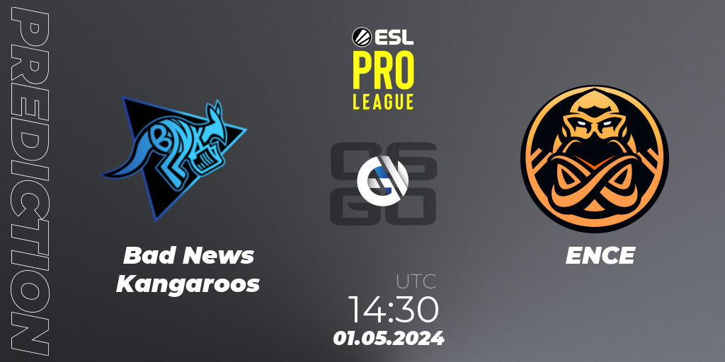 Bad News Kangaroos vs ENCE: Betting TIp, Match Prediction. 01.05.2024 at 14:30. Counter-Strike ...
