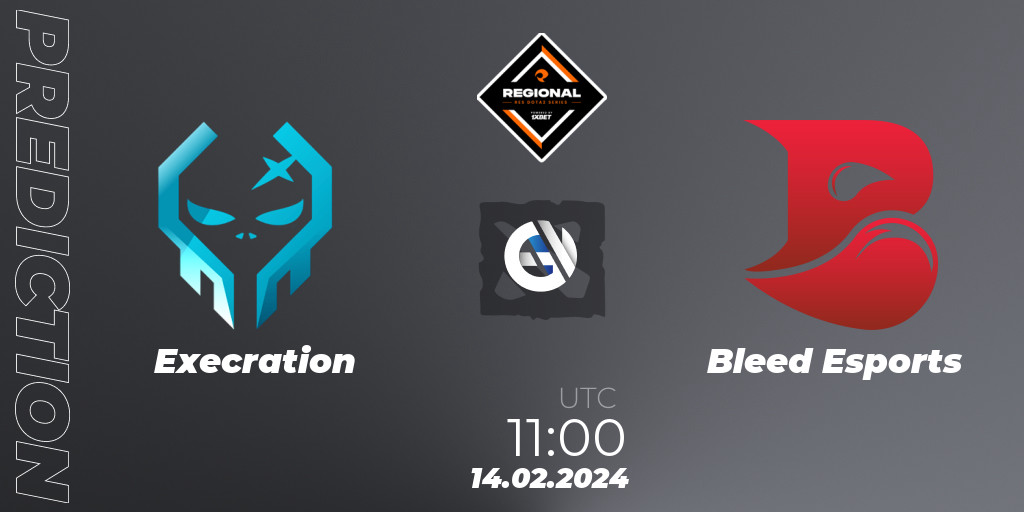 Execration vs Bleed Esports: Betting TIp, Match Prediction. 14.02.2024 at 12:03. Dota 2, RES ...