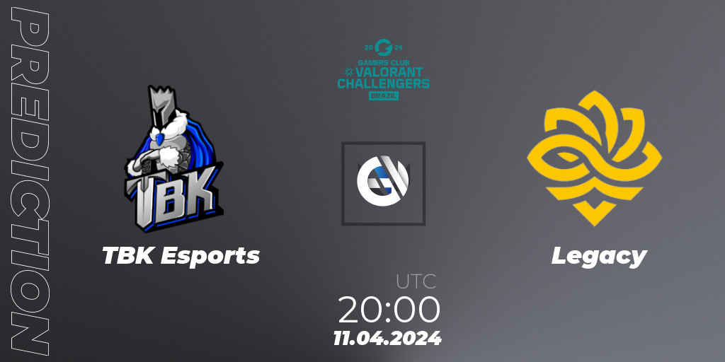 TBK Esports vs Legacy: Betting TIp, Match Prediction. 11.04.2024 at 20: ...