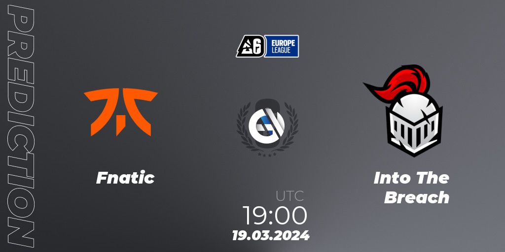 Fnatic vs Into The Breach: Betting TIp, Match Prediction. 19.03.24. Rainbow Six, Europe League ...