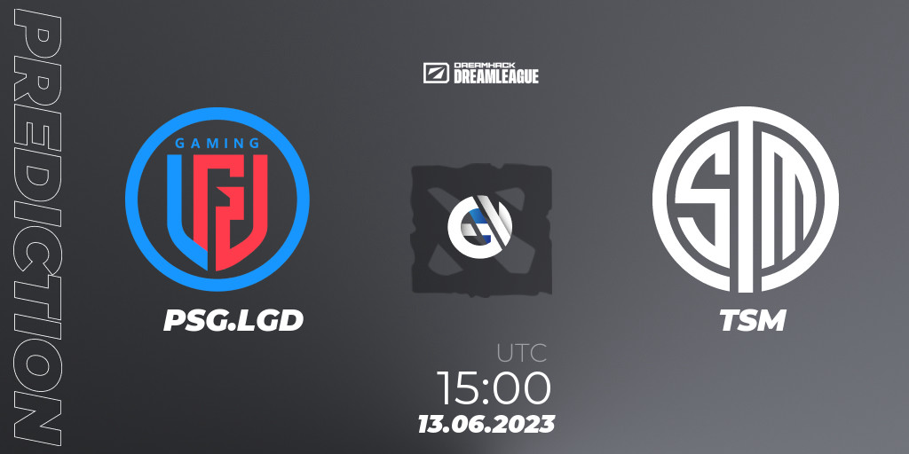 PSG.LGD vs TSM: Betting TIp, Match Prediction. 13.06.2023 at 15:09. Dota 2, DreamLeague Season ...