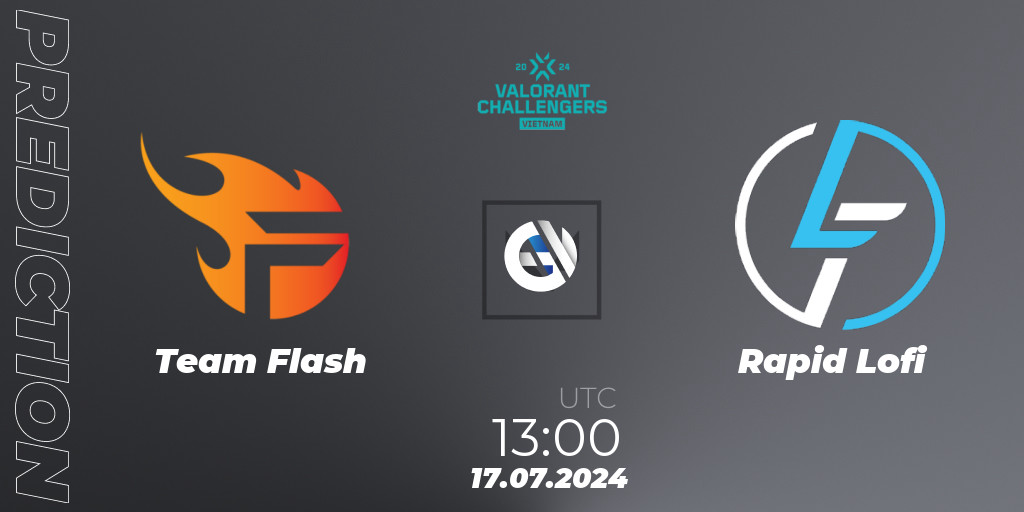 Team Flash vs Rapid Lofi: Betting TIp, Match Prediction. 17.07.2024 at 13:00. VALORANT, VALORANT ...