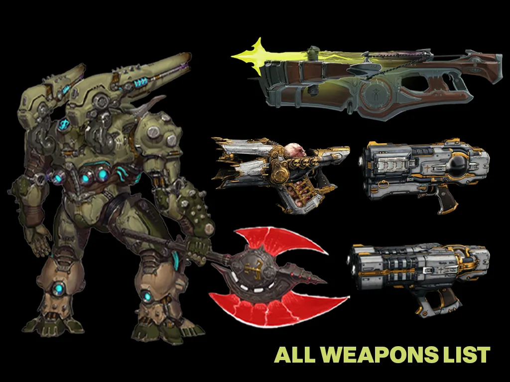 All DOOM Weapons in DOOM: Dark Ages – Full List of Guns, Melee & Atlan Gear