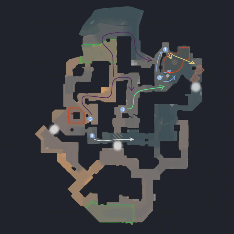 The defense of the bombsite A on the map Anubis - Counter-Strike (CS2 ...