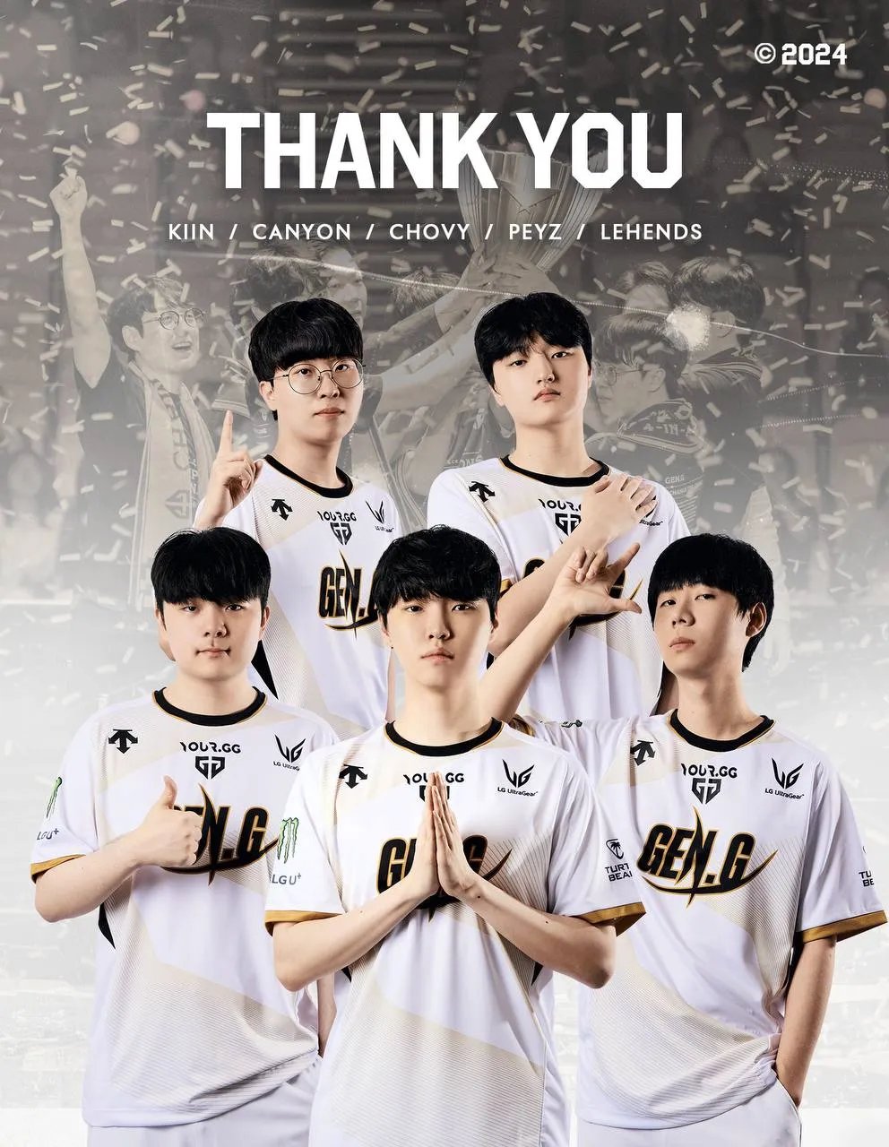 Gen.G Esport announced contracts with all LoL players and coaching ...