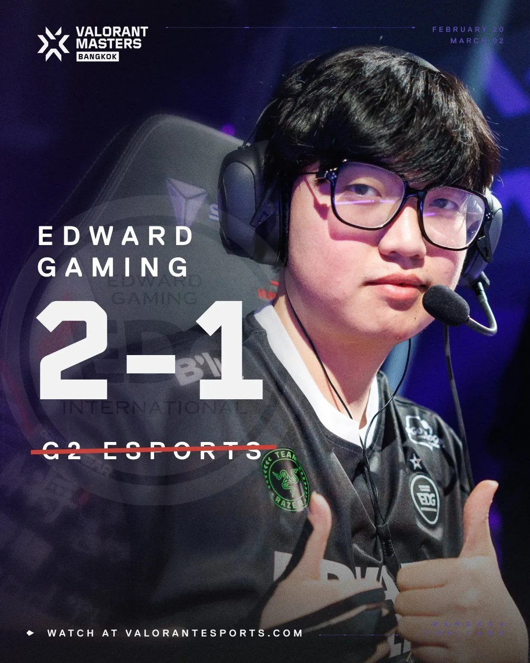VALORANT Masters Bangkok 2025: EDward Gaming defeated G2 Esports ...
