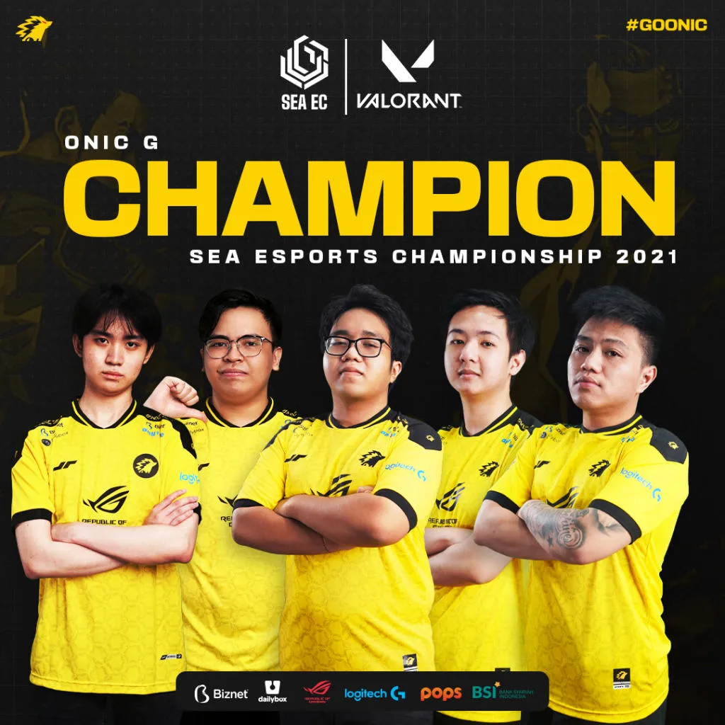 ONIC Esports became the winner of SEA Esports Championship 2021 ...