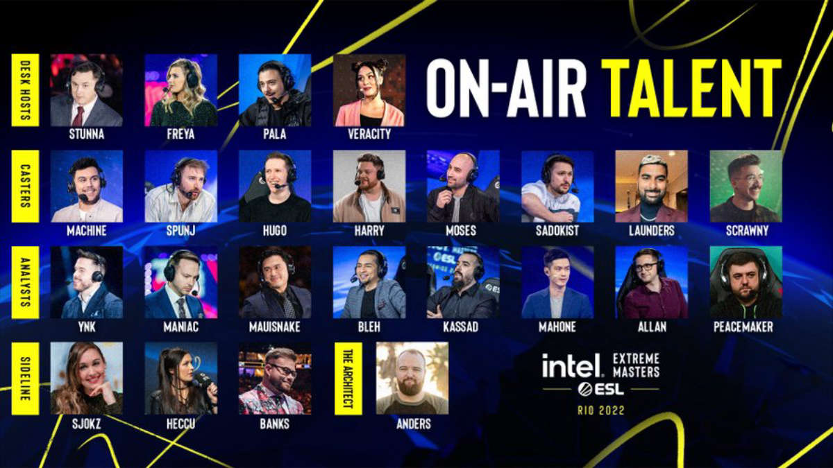 Revealed analytics studio line-up for IEM Rio Major 2022 coverage ...