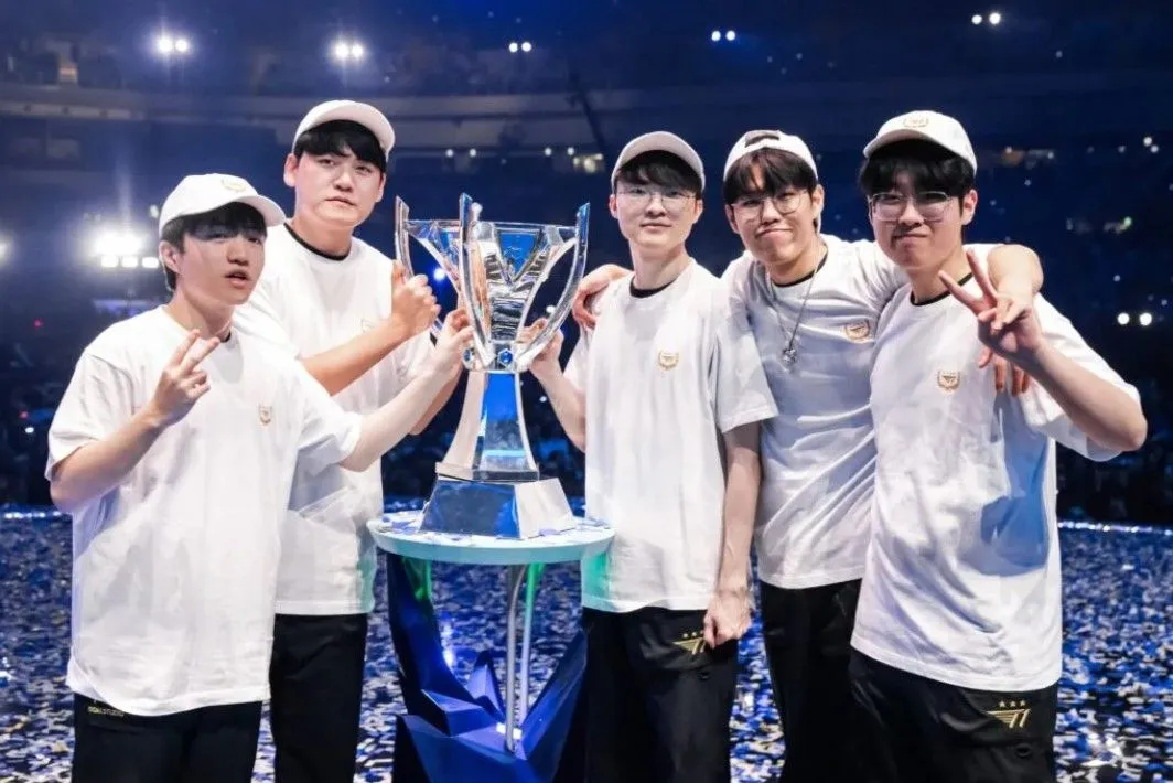 The T1 team secured victory at Worlds 2023, and Faker became the world ...