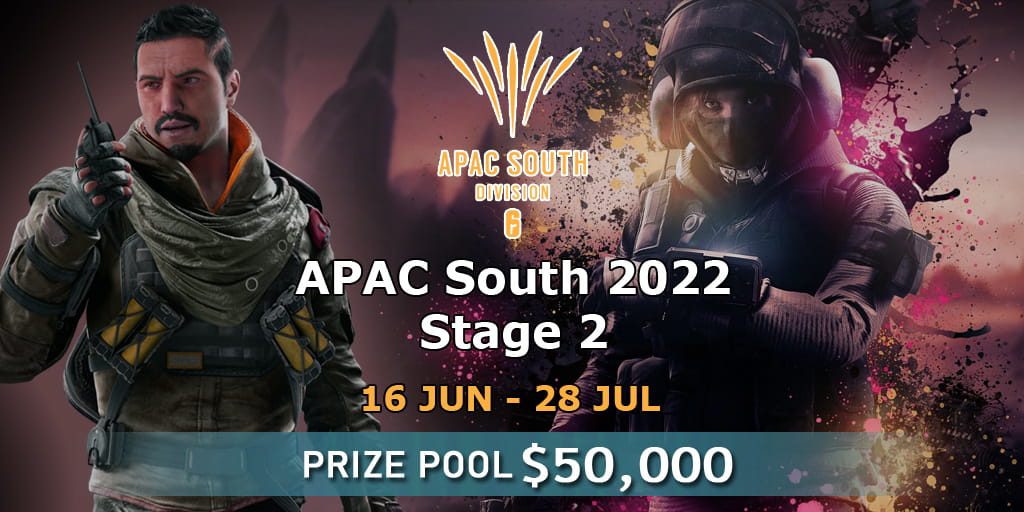 APAC South 2022 - Stage 2 🎮 Rainbow Six tournament 📅 Match schedule on ...