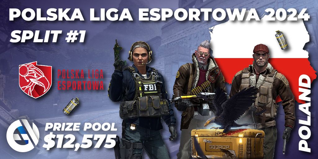 Polska Liga Esportowa 2024: Split #1 🎮 Counter-Strike (CS2) tournament ...