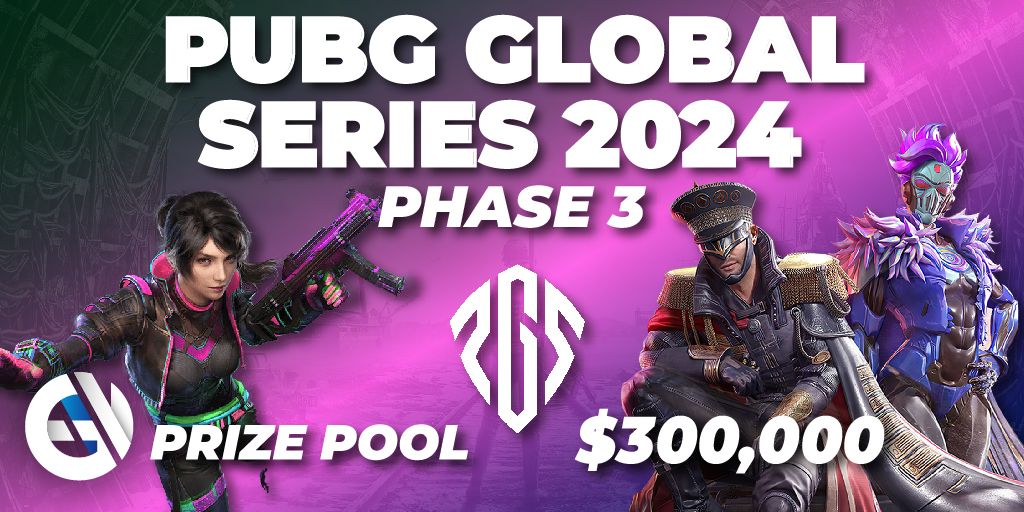 PUBG Global Series 2024 Phase 3: PUBG. Bracket, Tickets, Prize