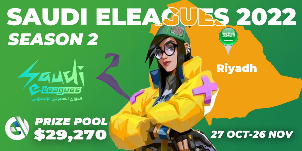 Saudi eLeagues 2022: Season 2 🎮 VALORANT tournament 📅 Match schedule on ...