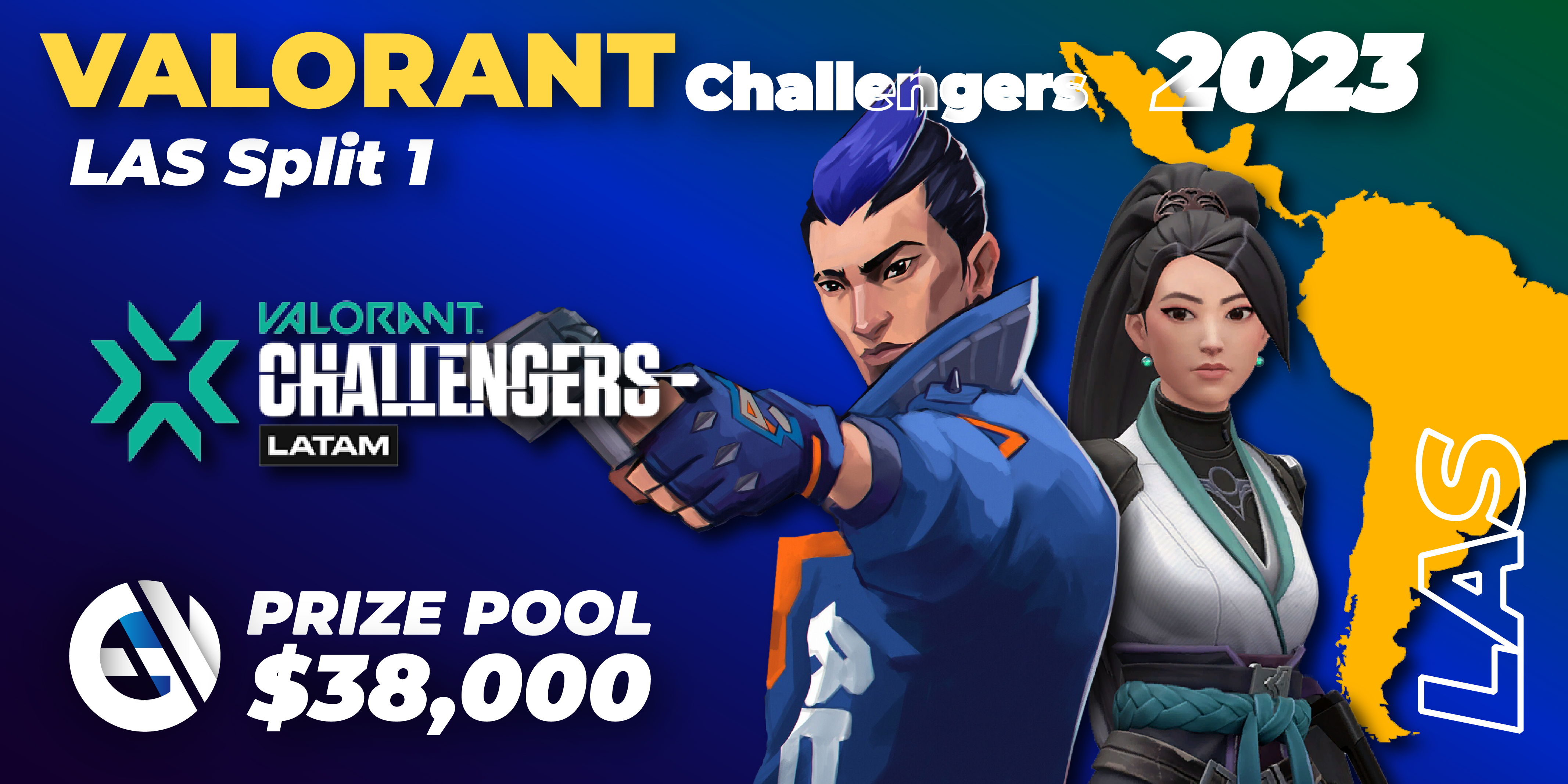 VALORANT Challengers 2023: LAS Split 1 🎮 VALORANT tournament 📅 Match schedule on EGamersWorld ☕